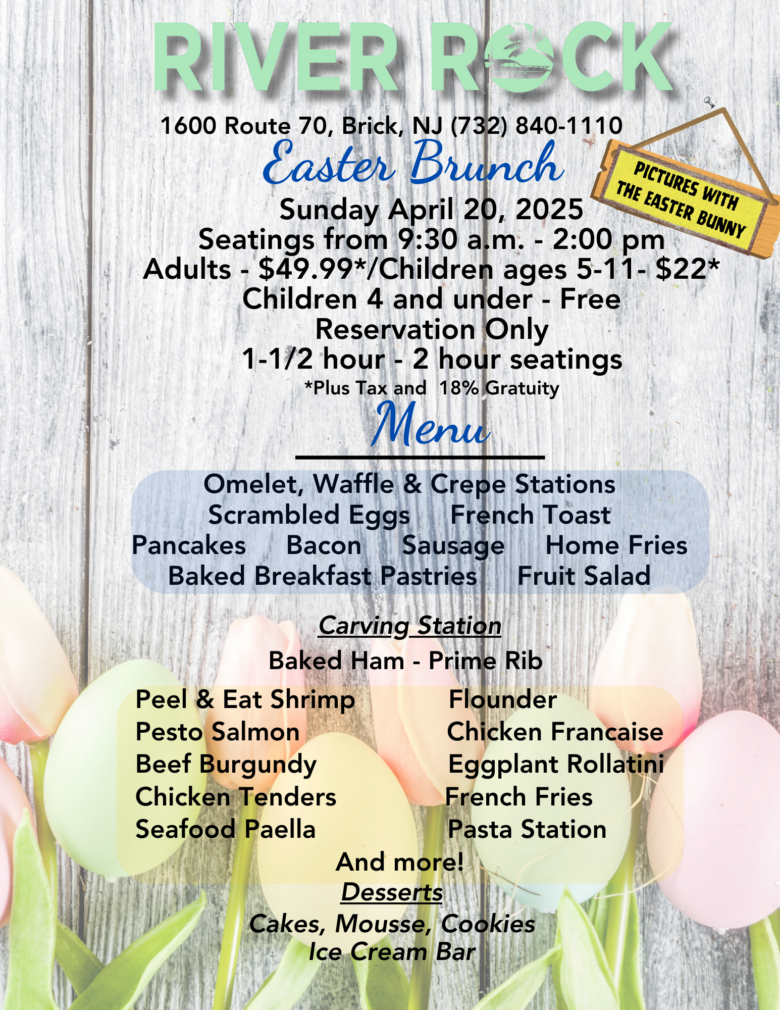 Holiday Menus - River Rock Restaurant & Marina Bar