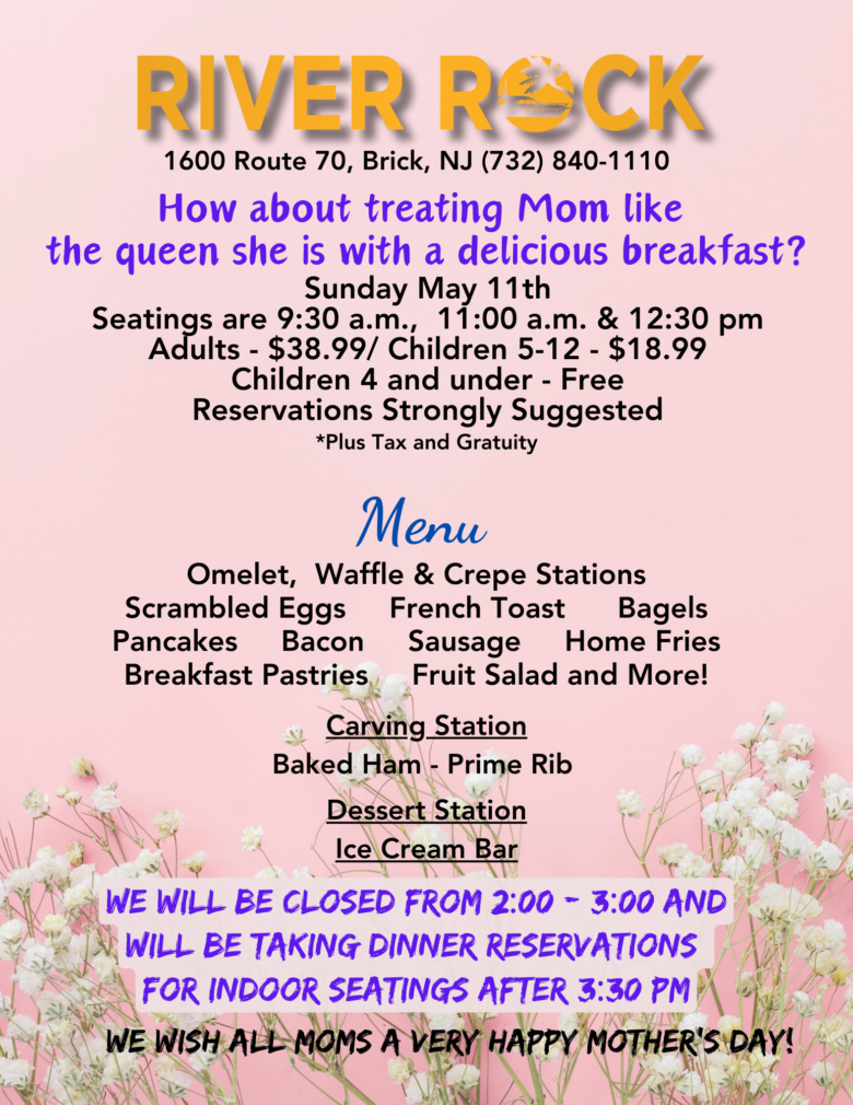 Holiday Menus - River Rock Restaurant & Marina Bar